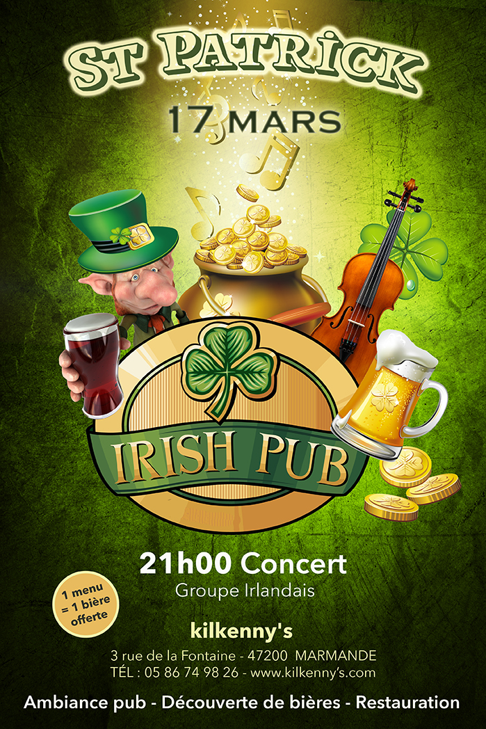 Affiche St Patrick - virginiegraphic